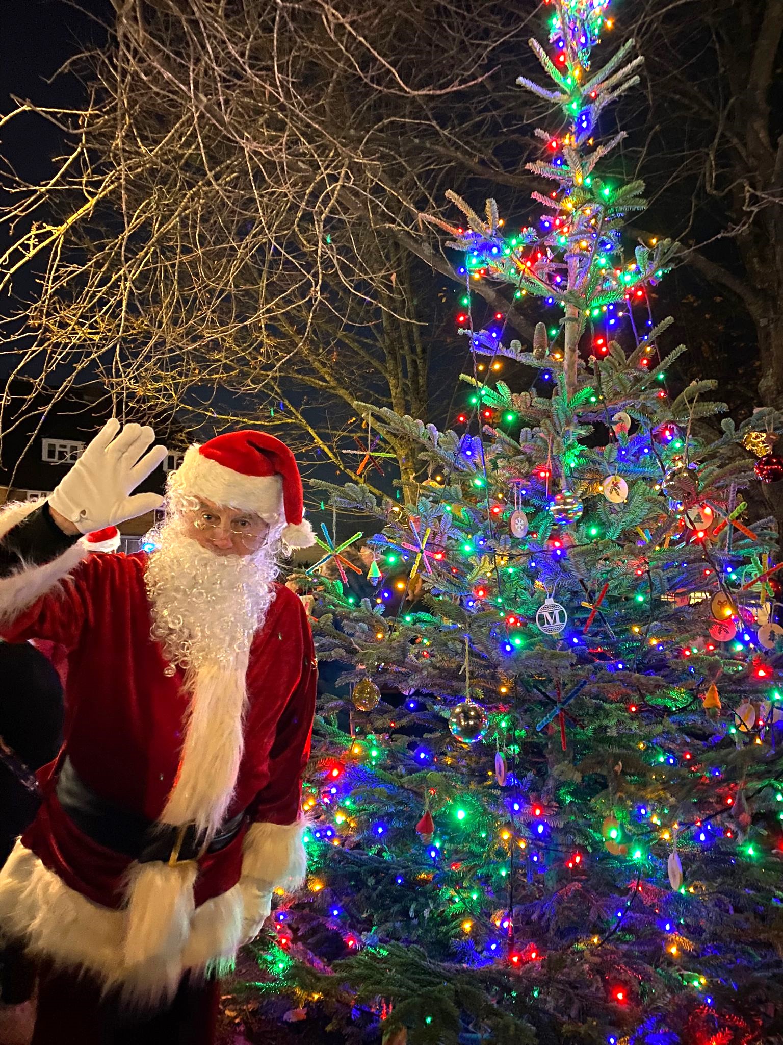 Switching in the Christmas Tree lights at Tattenham Corner